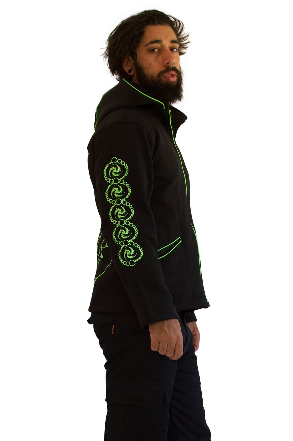 Morph Jacket : Lime Triskelion – Hexagon HGN